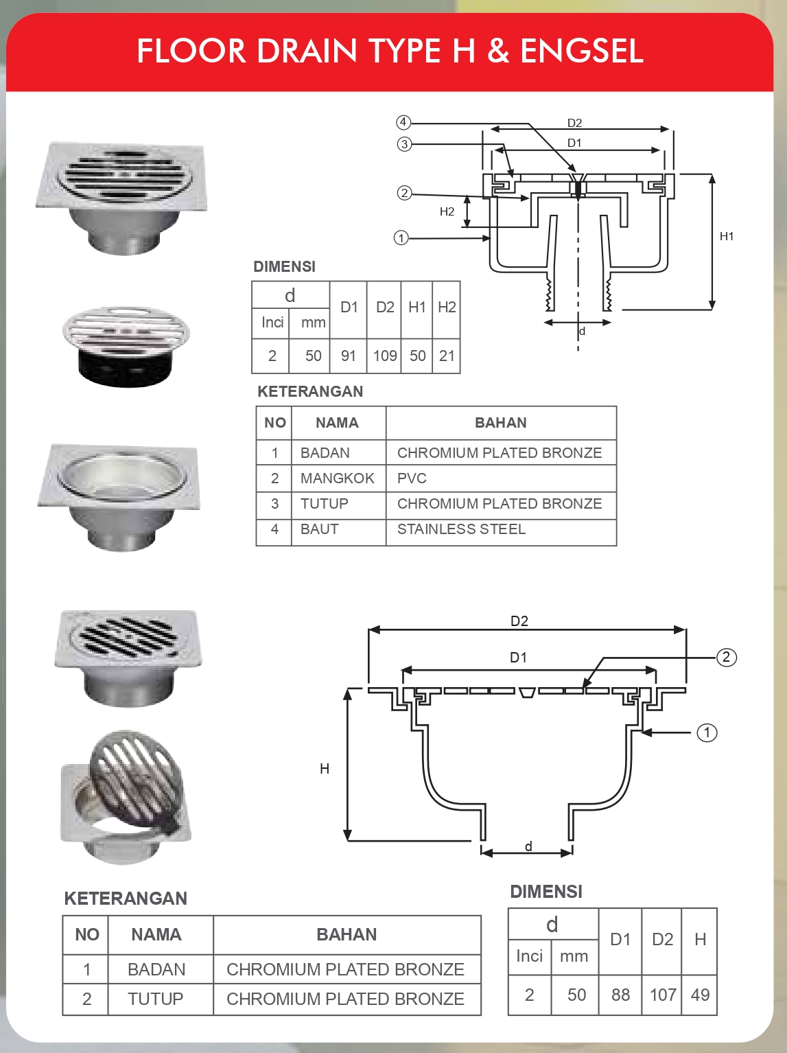 Brass Chrome Material – PT. KHARISMA DIAN MANDIRI